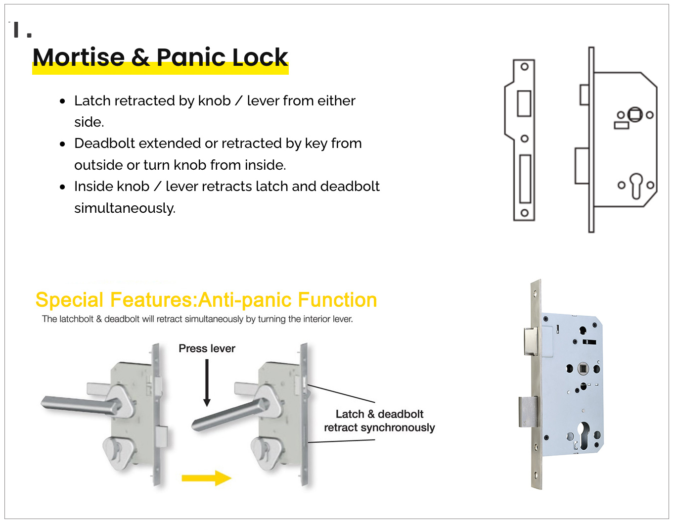 ALL LOCK FUNCTIONS : PANIC/ENTRANCE/BATHROOM/DEADLOCK/CLASSROOM ...